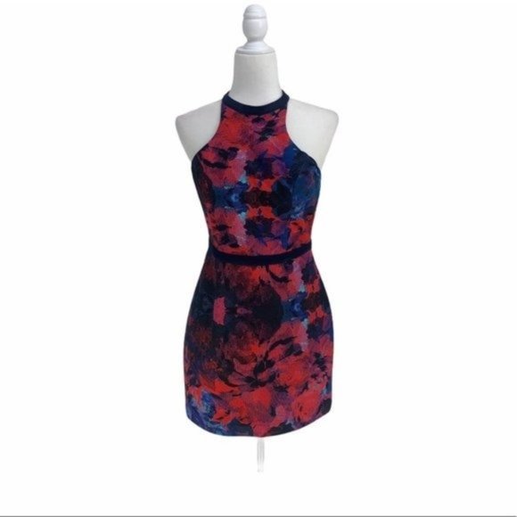Finders Keepers | Dresses | Finders Keeper Halter Watercolor Open Back ...